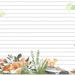 Printable Watercolor Woodland Animals Scene Writing Paper - Etsy