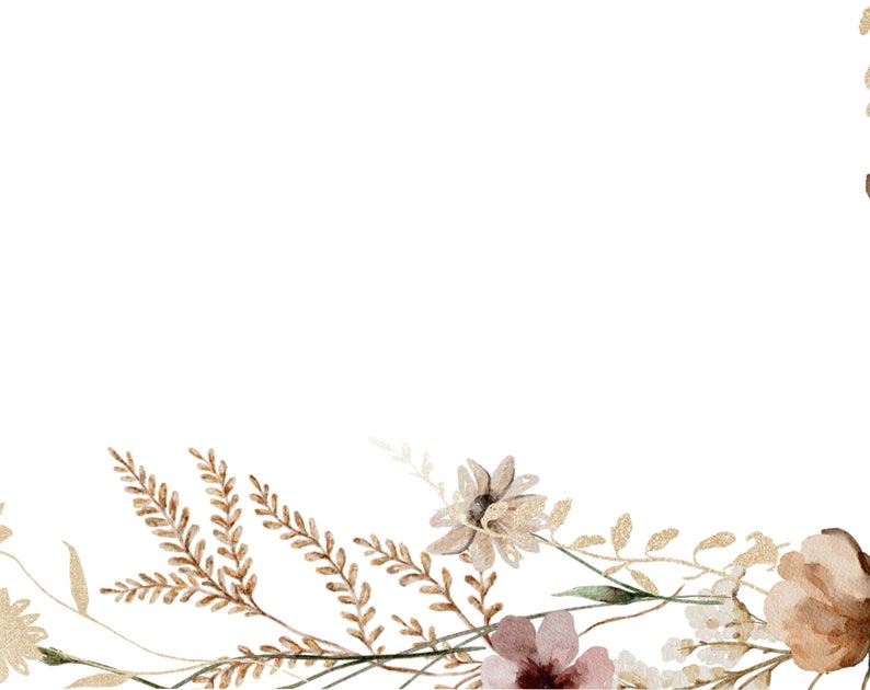 Printable Watercolor Botanical Letter Writing Paper, Digital Download ...