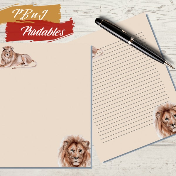 Lion Printable - Etsy