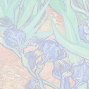 Irises Van Gogh Printable Stationery, Digital Download, Printable ...