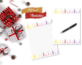 Printable Watercolor Botanical Letter Writing Paper Digital - Etsy