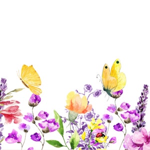 Botanical Garden Letter Writing Paper, Digital Download, Lavender ...