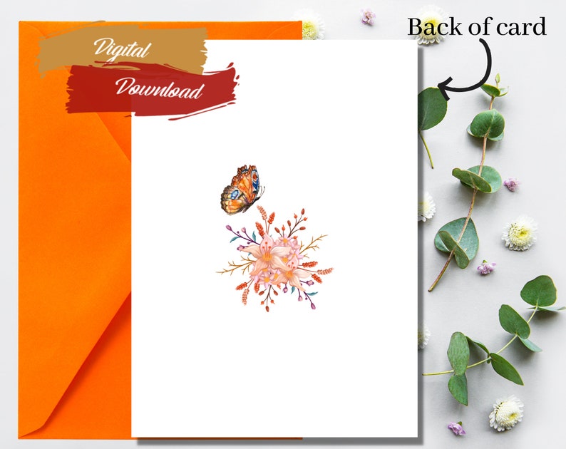 Printable Spring is in Bloom Greeting Card, Downloadable Card, Mother's ...