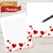 Valentine's Day Writing Paper, Digital Download, Heart Boarder ...