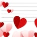 Valentine's Day Writing Paper, Digital Download, Heart Boarder ...