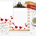 Valentine's Day Letter Writing Paper, Digital Download, 4 Designs ...