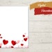 Valentine's Day Writing Paper, Digital Download, Heart Boarder ...