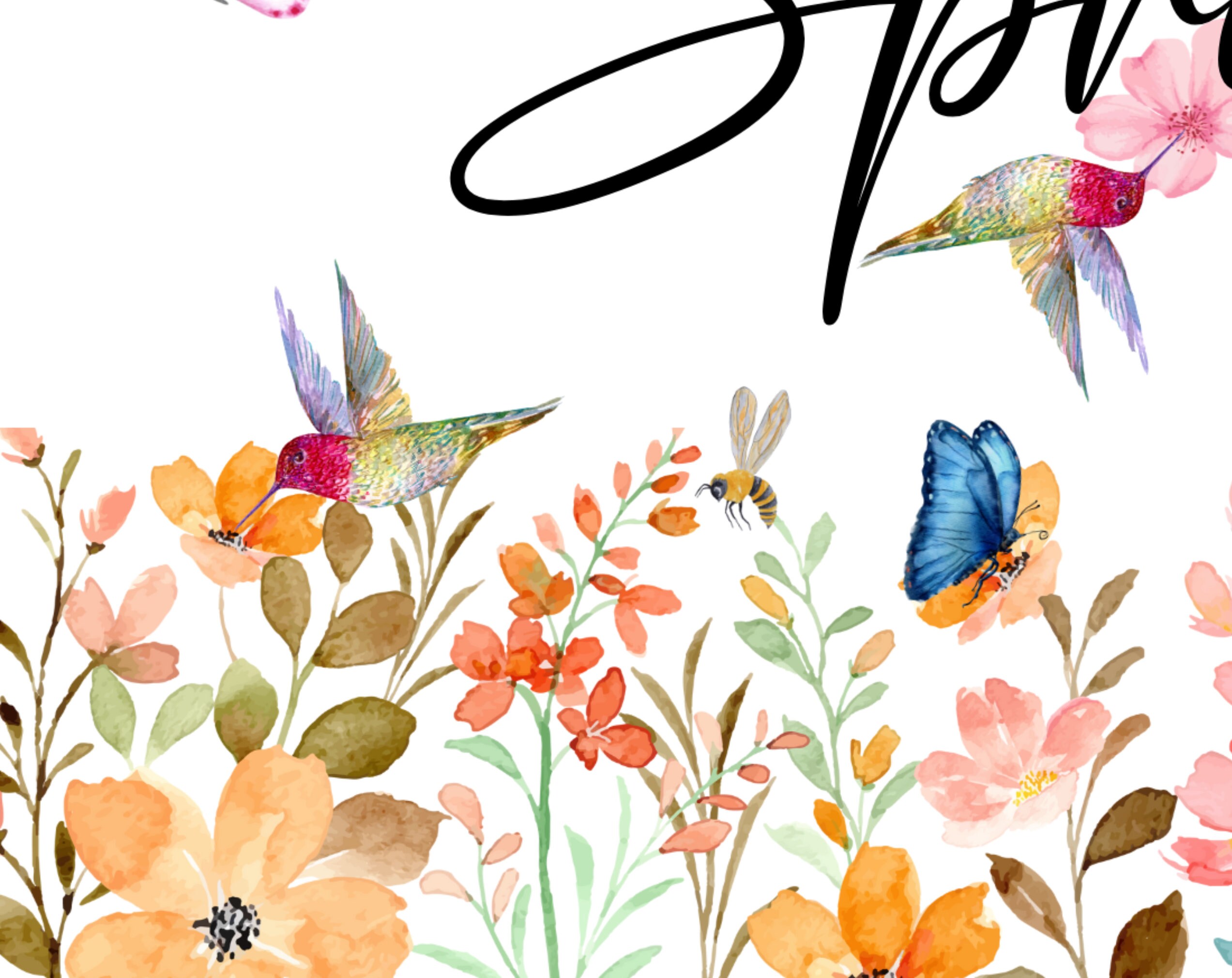 Printable Spring Greeting Card, Downloadable Card, Happy Spring ...