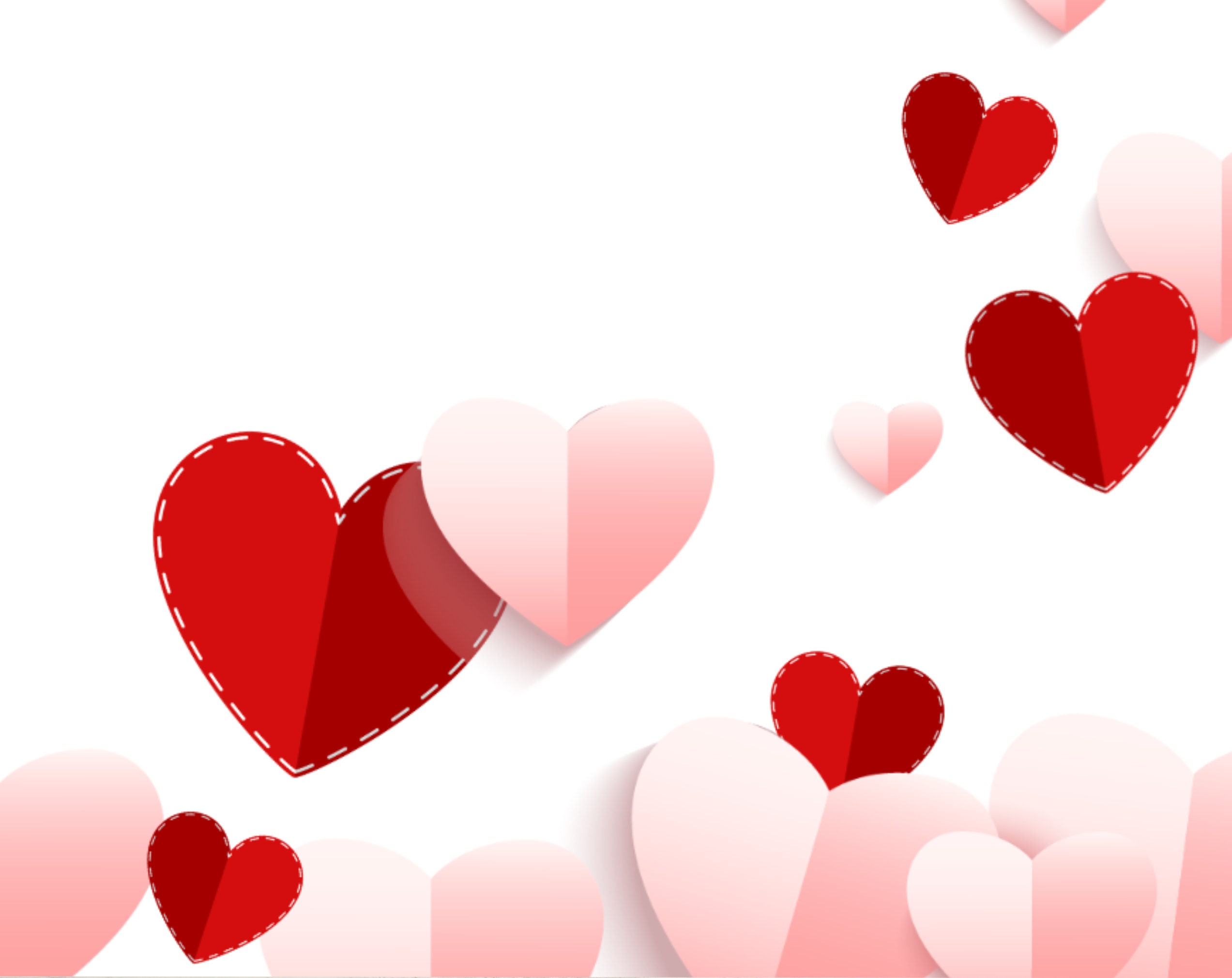 Valentine's Day Writing Paper, Digital Download, Heart Boarder ...