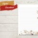 Printable Watercolor Botanical Letter Writing Paper, Digital Download ...