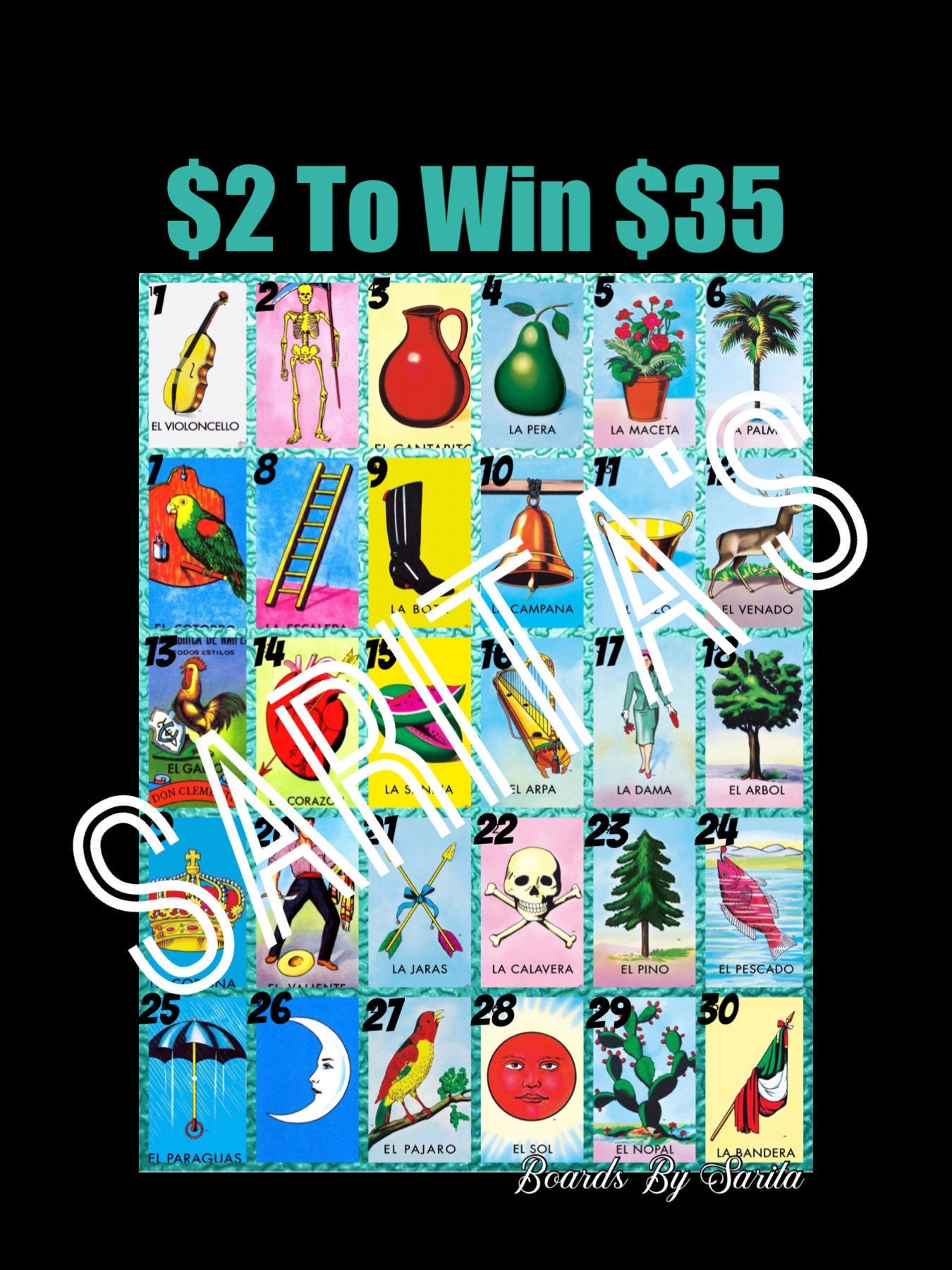 MEXICAN LOTERIA CARDS 30 BOARDS 54 CARDS NEW loteria mexicana Games ...