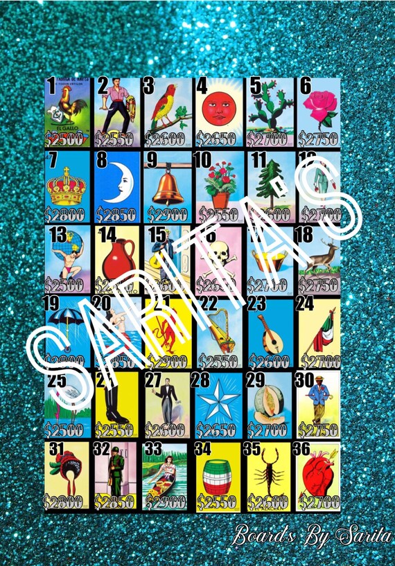 Loteria Mexicana 36 Cards Big Baller Win Upto 2900 Pyp High - Etsy