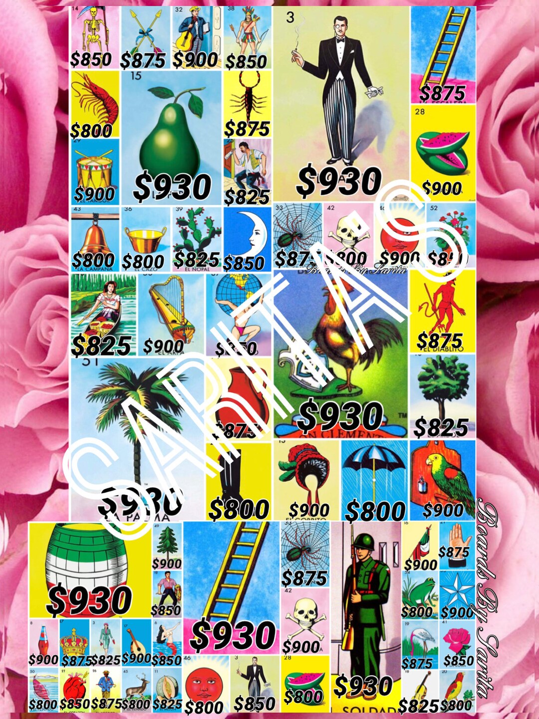 Loteria Mexicana Board All 54 Cards Big Baller Board - Etsy