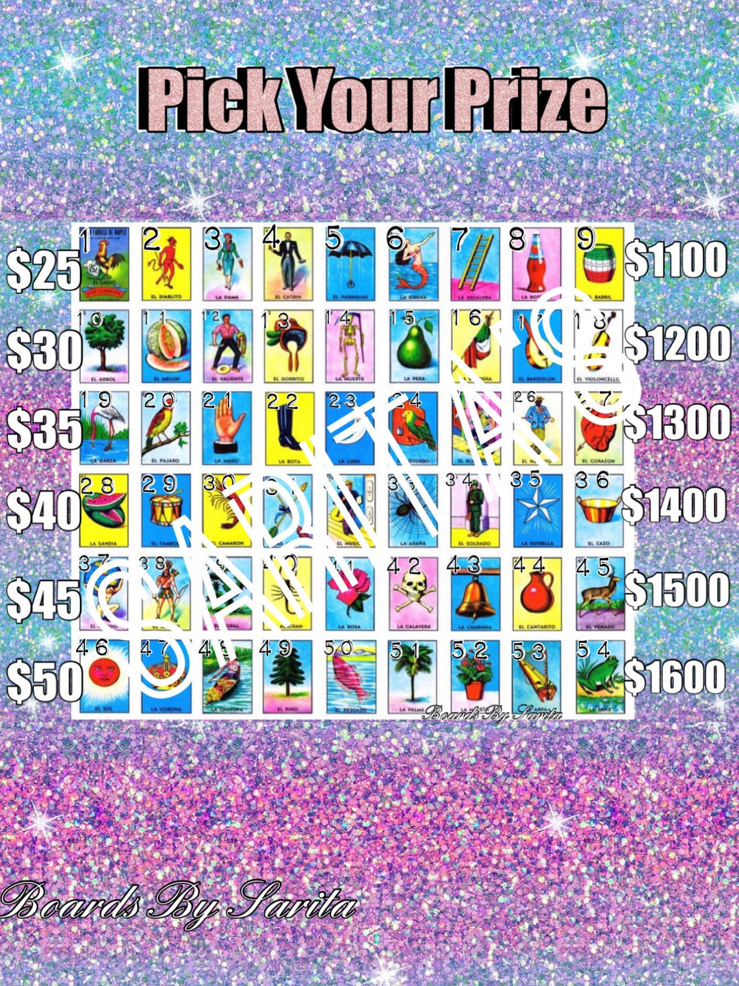 Loteria Mexicana All 54 Cards Big Baller Pyp - Etsy