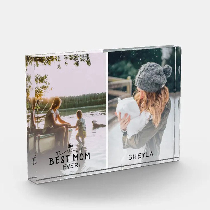 Personalised Acrylic Photo Collage, Custom Acrylic Photo Block ...