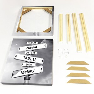 Personalized Road Names Canvas Sign, Custom Name Vintage Street Sign ...