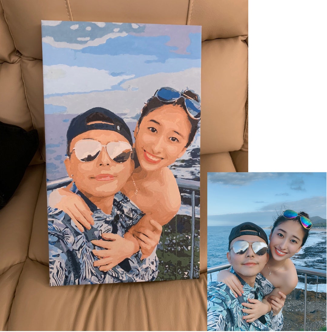 Paint by Numbers Kit, Custom Photo Paint, Personalized Paint by Numbers ...