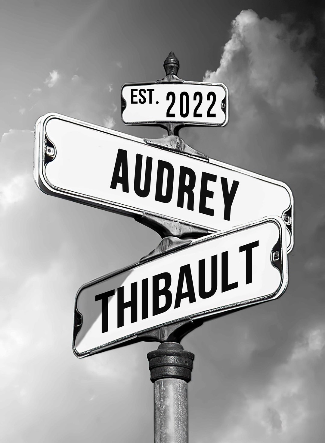 Personalized Road Names Canvas Sign, Custom Name Vintage Street Sign ...