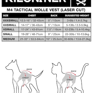 Kiloniner M4 Tactical MOLLE Dog & Cat Harness | Hiking and Training ...