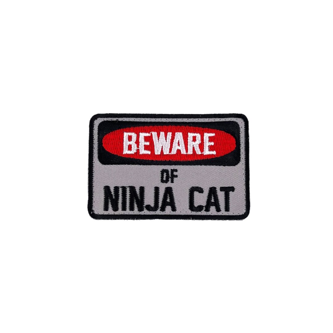 Beware of Ninja Cat Morale Patch - Etsy