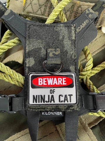 Beware of Ninja Cat Morale Patch - Etsy