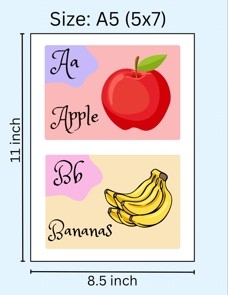 Kids Alphabet Flashcards for Kids Doodle Alphabet Classroom Theme ...