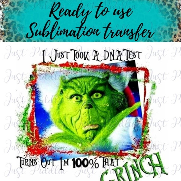 Grinch Sublimation - Etsy
