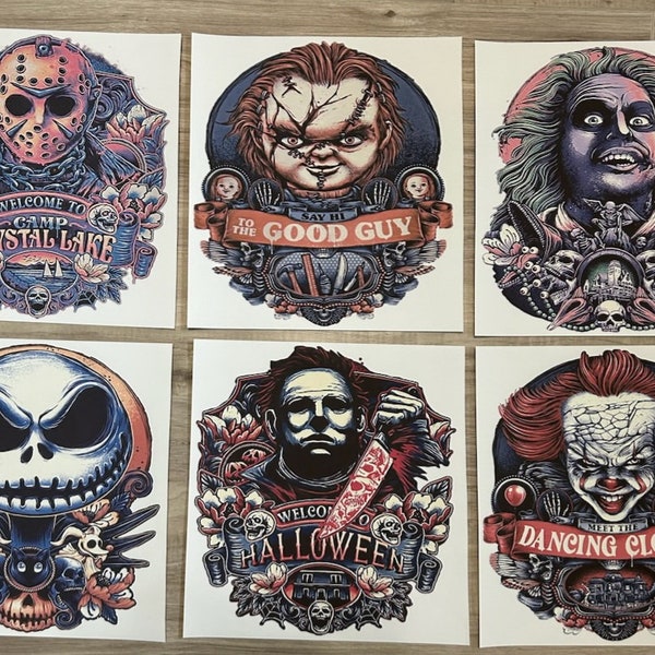Horror Dtf Transfer - Etsy