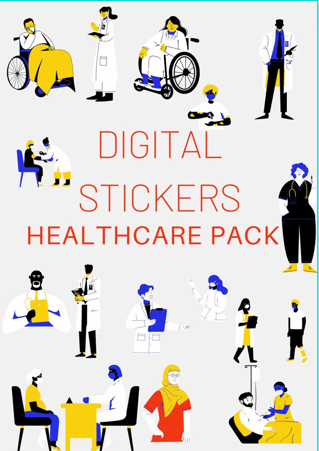 Digital Stickers, Goodnotes,noteability. Great for Goodnotes Stickers ...