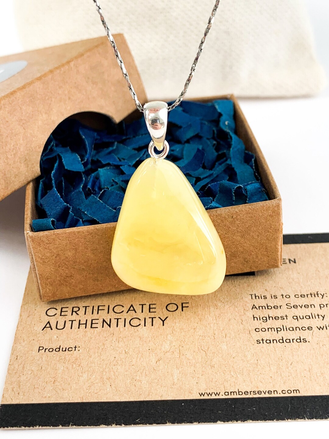 Butterscotch Amber Pendant | Premium Baltic Amber Pendant Necklace ...