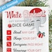 Printable White Elephant Dice Game Gift Exchange Rules, Secret Santa ...