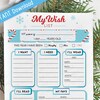 Printable Birthday Gift Wish List Template, Kid's Birthday Wish List ...