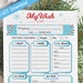 Printable Christmas Gift Wish List Template, My Wish List, Christmas ...
