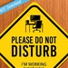 Do Not Disturb Sign: Work From Home Door Sign (PDF, JPEG) - Etsy