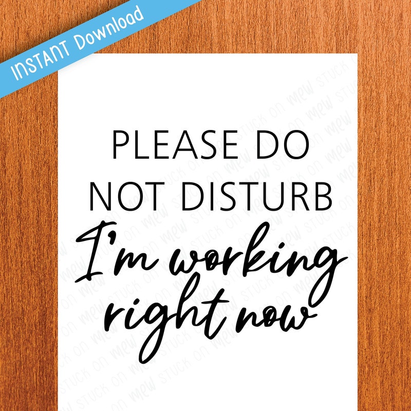 Do Not Disturb Sign Office - Etsy
