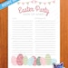 Printable Easter Party Sign-up Sheet (PDF, JPEG) - Etsy