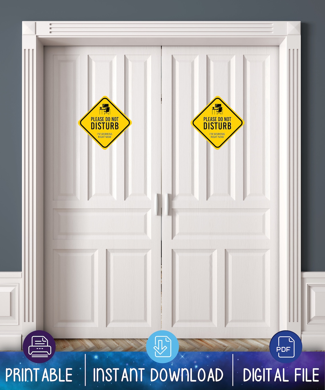 Please Do Not Disturb I'm Working Right Now Sign, Do Not Enter Caution ...