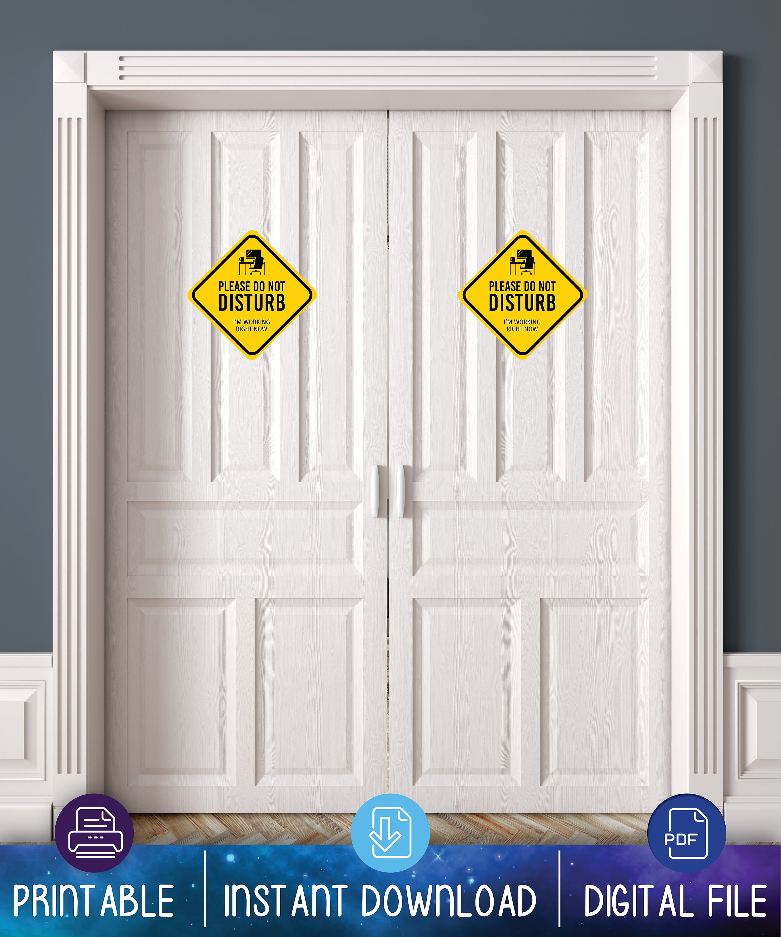 Please Do Not Disturb I'm Working Right Now Sign, Do Not Enter Caution ...