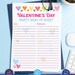 Printable Valentine's Day Party Sign up Sheet, Class Valentine's Day ...