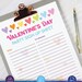 Printable Valentine's Day Party Sign up Sheet, Class Valentine's Day ...