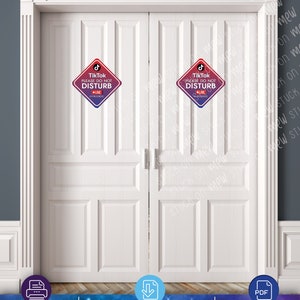 Live Tiktok Video Recording Please Do Not Disturb Door Sign, Do Not ...