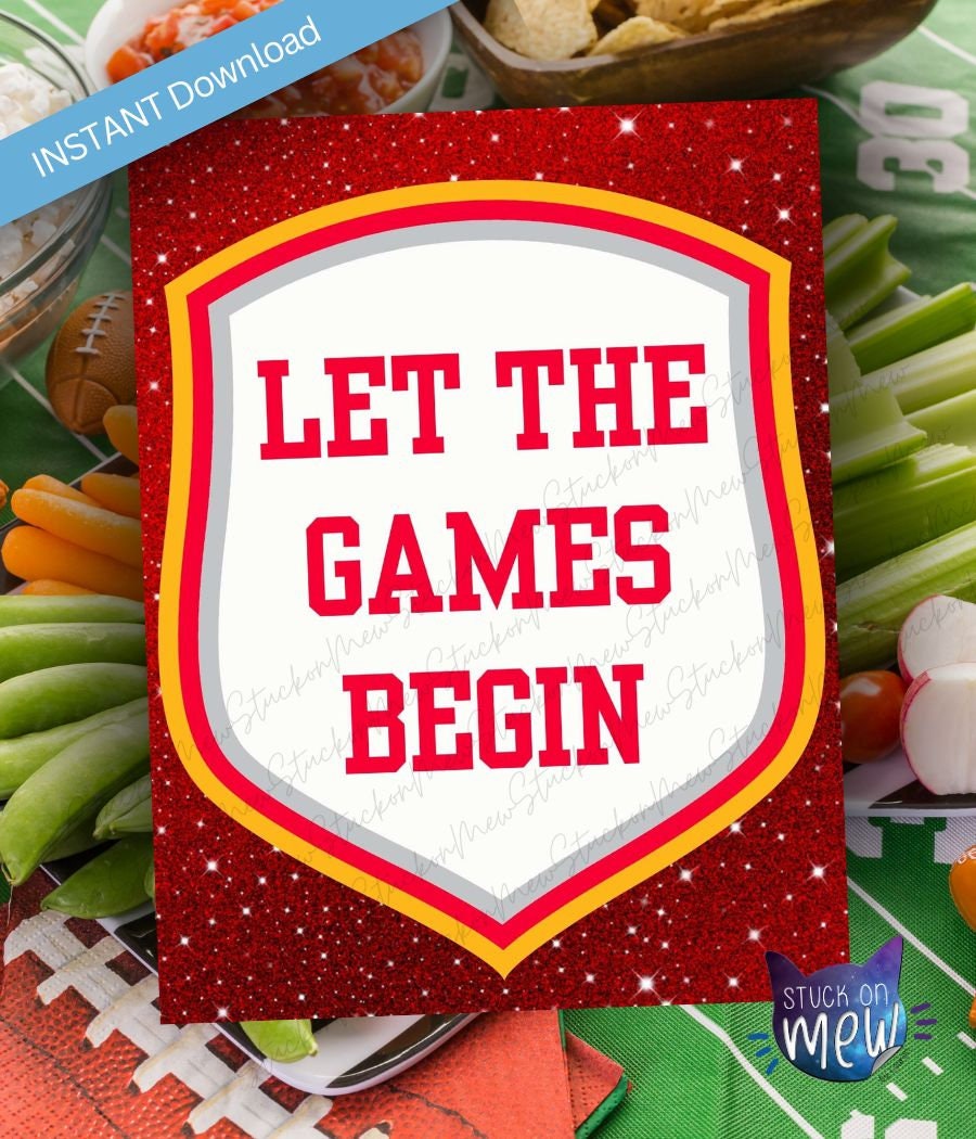 Chiefs Football Party Banner: Swifty Football Decorations (digital ...