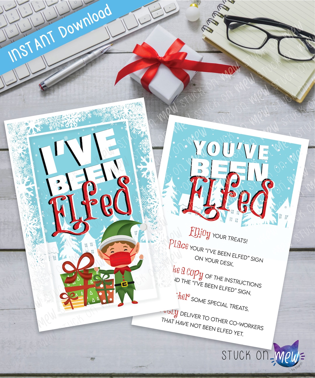 You've Been Elfed Office Game, You've Been Elfed, I've Been Elfed ...