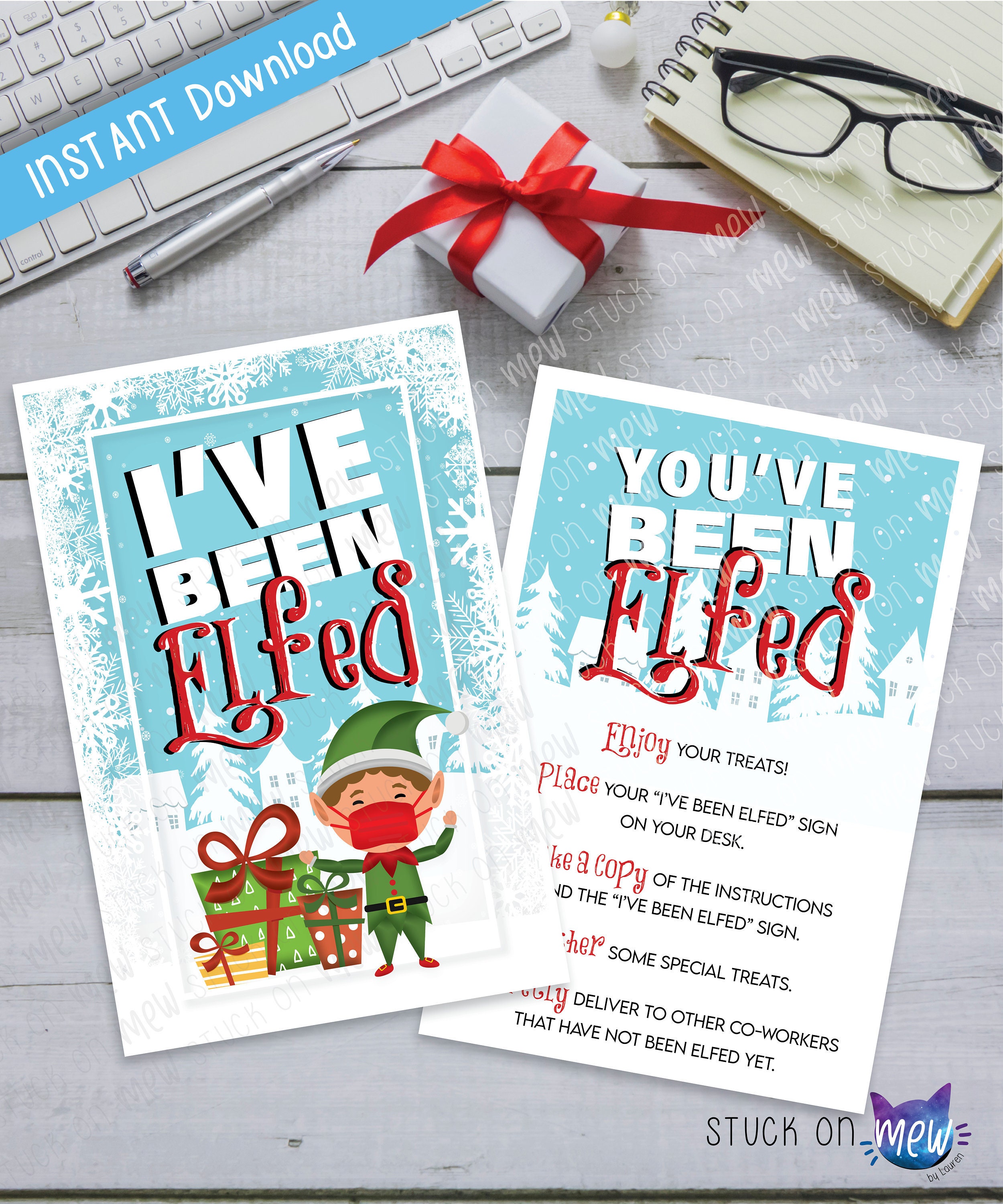 You've Been Elfed Office Game, You've Been Elfed, I've Been Elfed ...