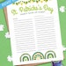 Printable St. Patrick's Day Party Sign up Sheet, Class St Patricks Day ...