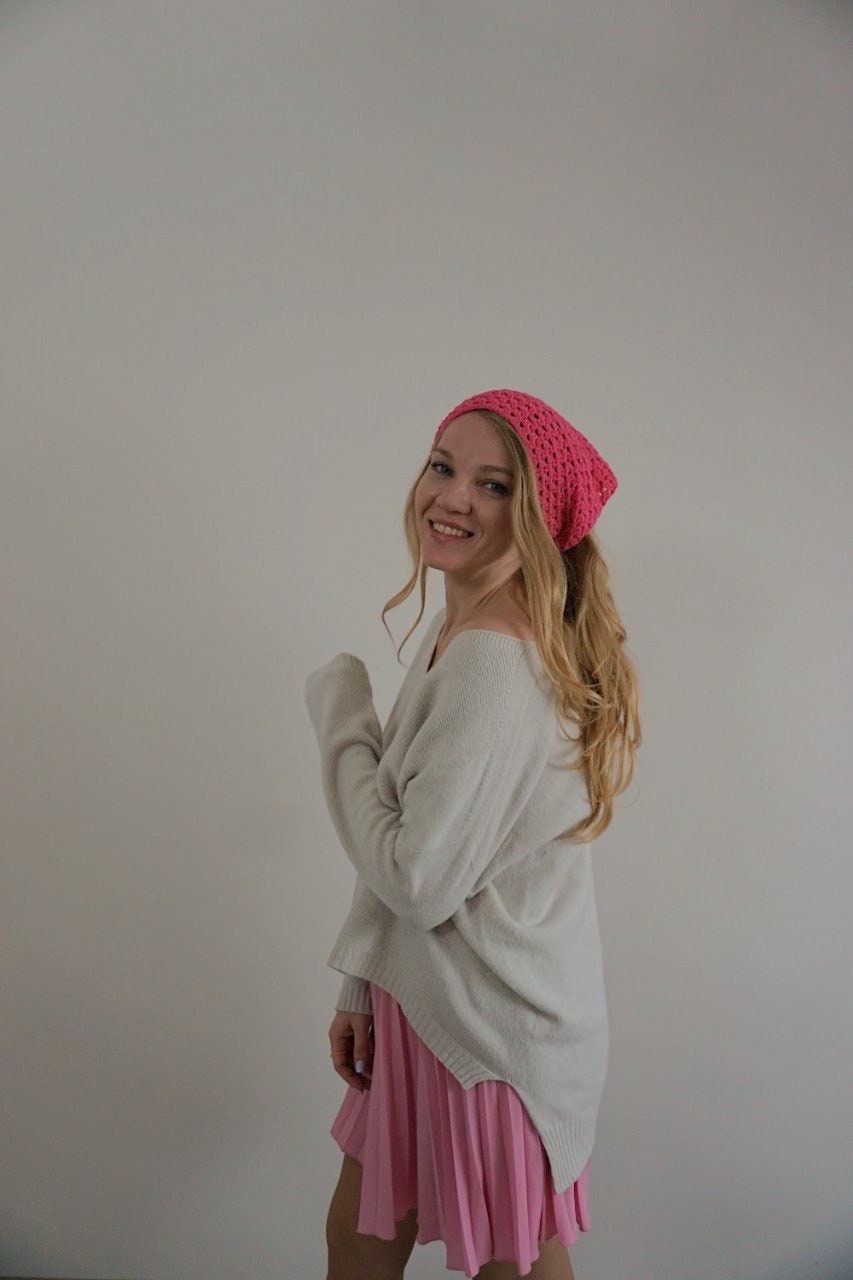Knit Bandana Headband, Hair Kerchief, Hair Accessory, Gift for Her ...