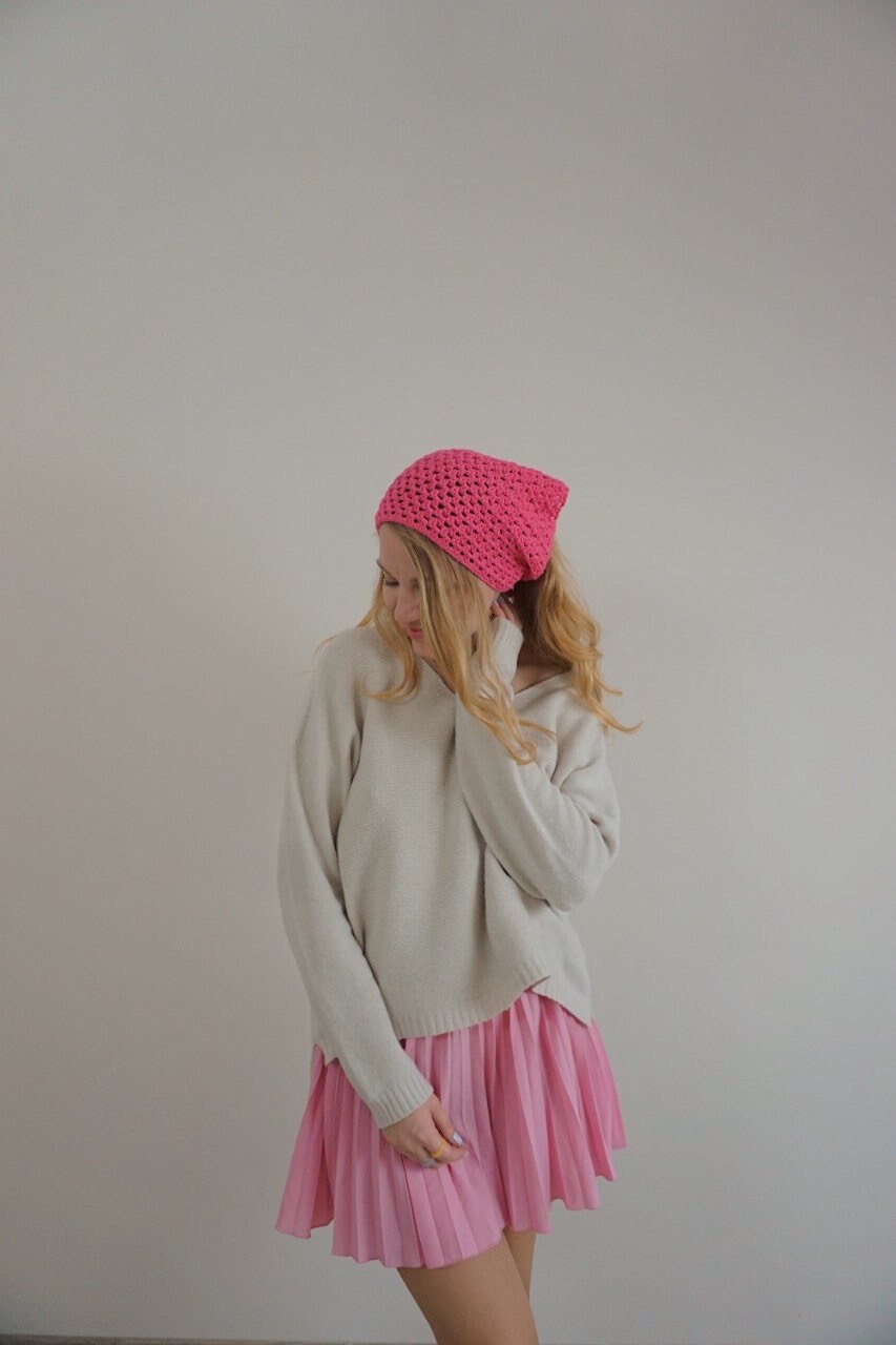 Knit Bandana Headband, Hair Kerchief, Hair Accessory, Gift for Her ...
