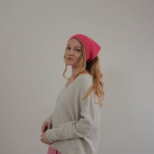 Knit Bandana Headband, Hair Kerchief, Hair Accessory, Gift for Her ...
