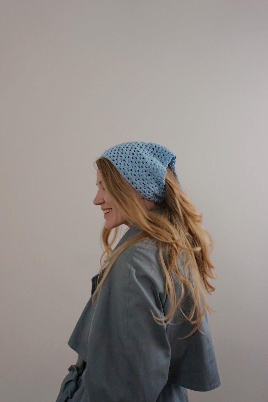 Knit Bandana Headband, Hair Kerchief, Hair Accessory, Gift for Her ...