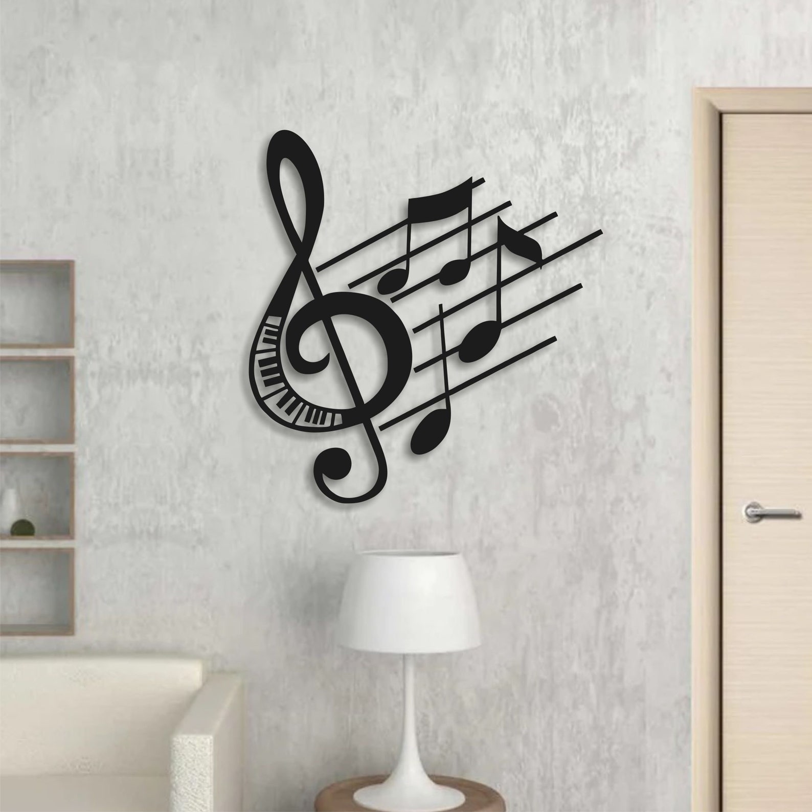 Music Wall Art Music Notes Wall Decor Metal Music Art Music | Etsy